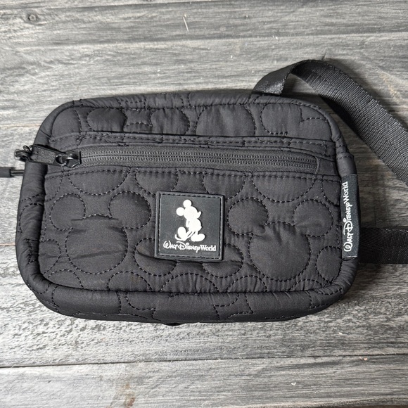 Disney | Bags | Disney Black Quilted Belt Bag | Poshmark